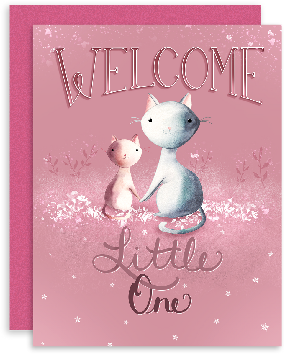 Welcome Little One – Mossy Blue Paper Studio