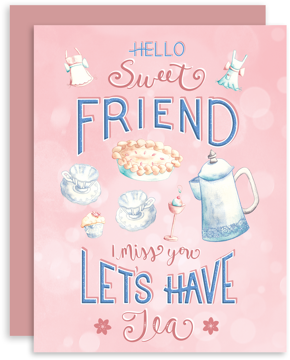 Hello Sweet Friend – Mossy Blue Paper Studio
